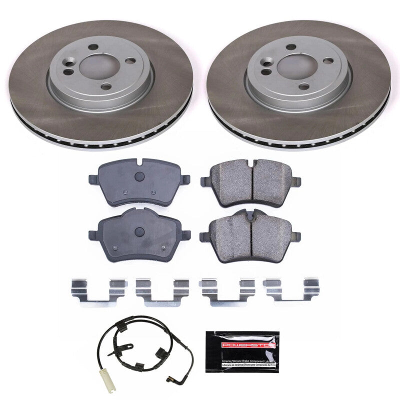 PowerStop 07-10 Mini Cooper Front Semi-Coated Rotor Kit