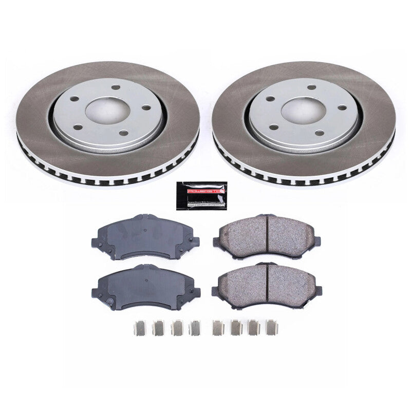 PowerStop 09-14 Volkswagen Routan Front Semi-Coated Rotor Kit