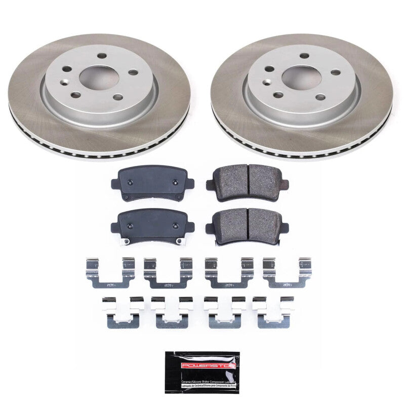 PowerStop 10-11 Saab 9-5 Rear Semi-Coated Rotor Kit