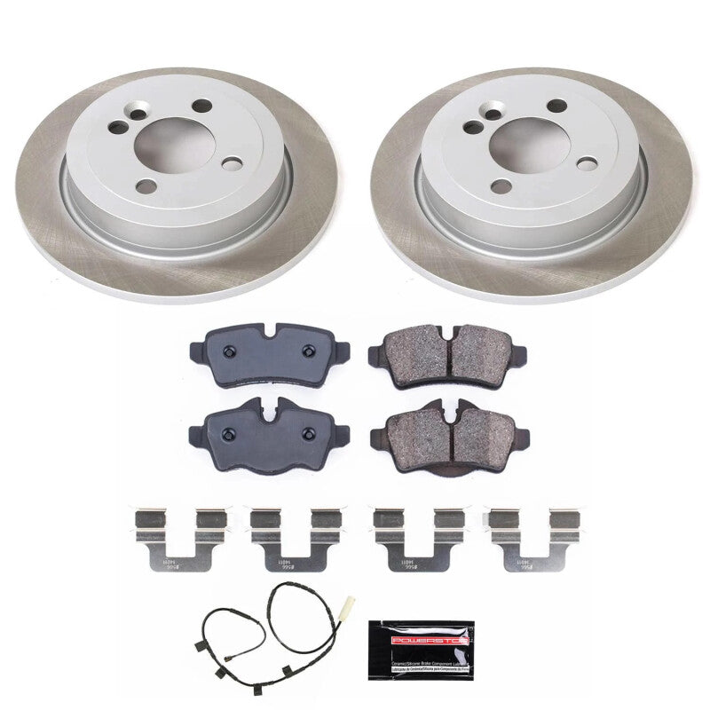 PowerStop 2013 Mini Cooper Rear Semi-Coated Rotor Kit