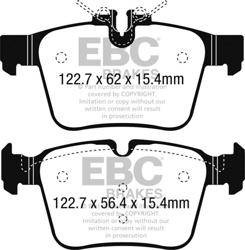 EBC 15+ Mercedes-Benz C300 (W205) 2.0 Turbo 4-matic Ultimax2 Rear Brak