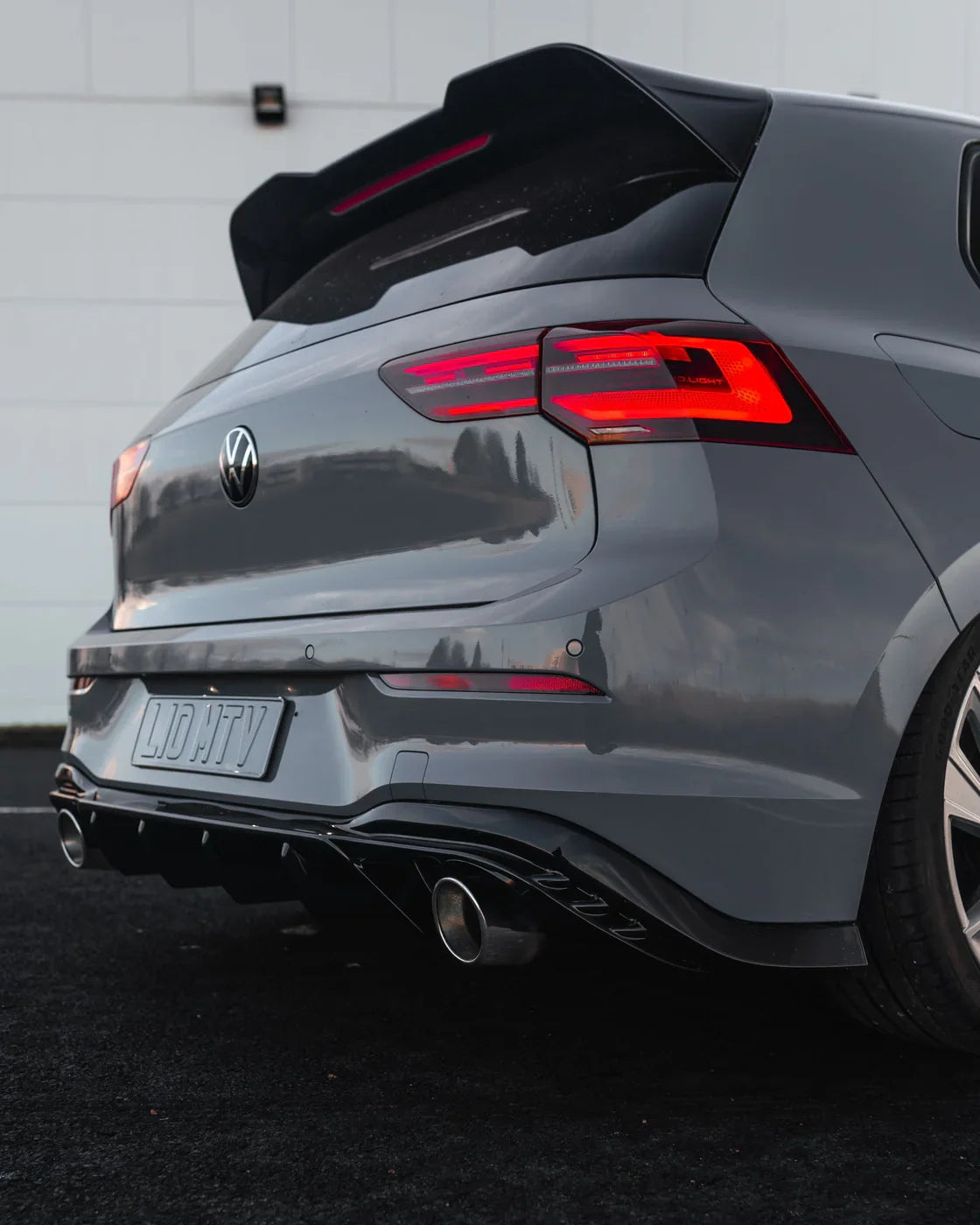 Zaero Design EVO-1 Gloss Black Rear Diffuser - VW Golf GTI Mk8 & Mk8.5
