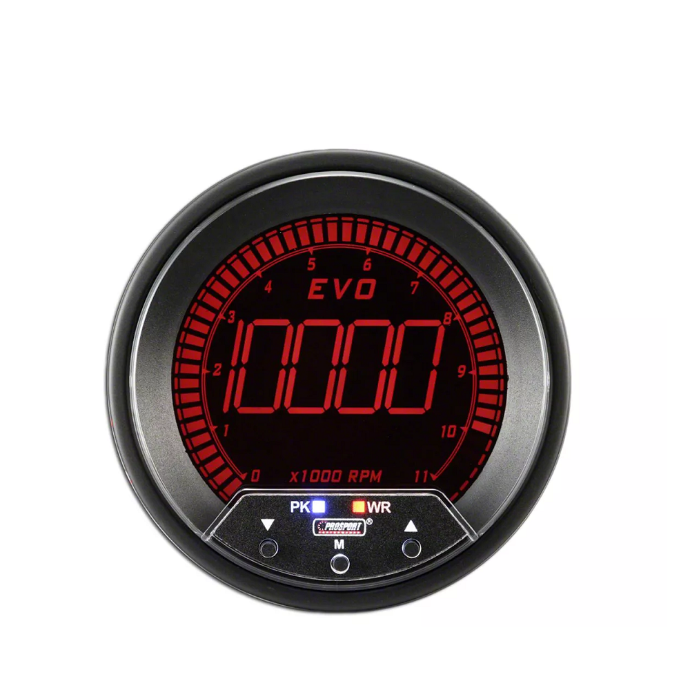 Prosport Evo Series Tachometer with Peak/Warning
