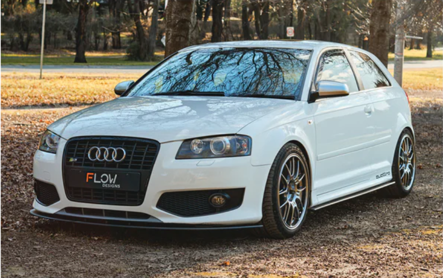 Flow Designs Full Splitter Set - 8P S3 Hatchback (PRE-Facelift models)